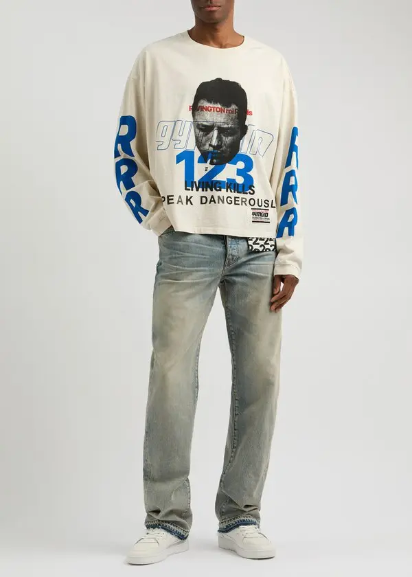 RIVINGTON ROI REBIS Speak Dangerously Printed Cotton Top - Off